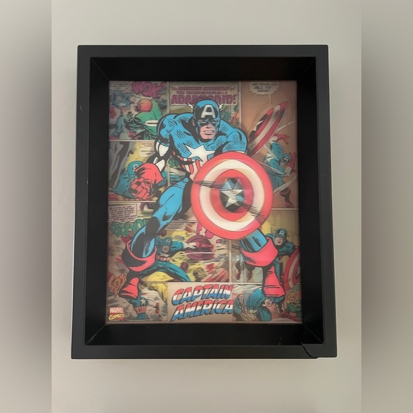 Marvel | Wall Decor | Marvel Comics Wall Decor 3d Holographic Framed ...